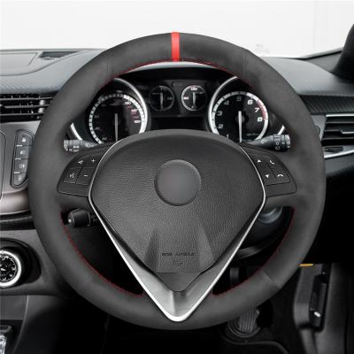 China Alfa Romeo Giulietta 2014-2021 Suede stuurwieldoek voor bescherming van het interieur van de auto Te koop