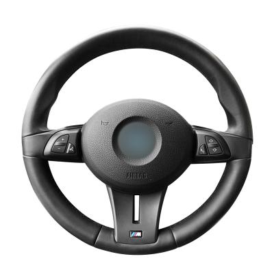 China Capa do volante de cozinha manual de couro PU para BMW Z4 E85 E86 Estilo e funcionalidade à venda