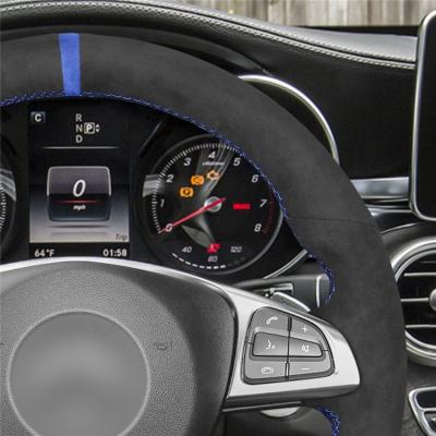 Cina Mewant Alcantera copertura del volante per Mercedes C E S SL GLC GLE CLA CLS classe AMG in vendita