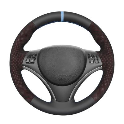 中国 BMW 1 シリーズ E 3 シリーズ E X1 M3 の 柔らかい スウェード レザー ストライプ DIY ステアリング ホイルのカバー 販売のため