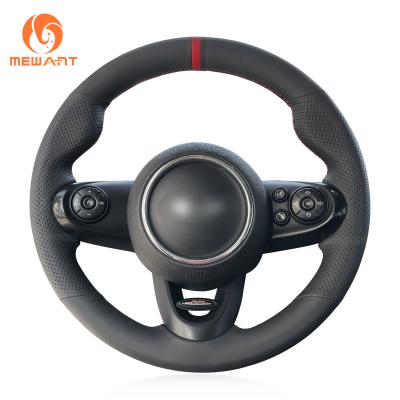 中国 ミニJCWクラブマンキャバービルのためのカスタムグレースレッド 手縫いステアリングホイールラップ 販売のため