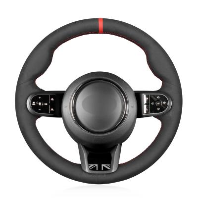 Cina 2019- Mini F54 F56 F57 LCI 2 JCW Clubman Nero Suede Volante copertura Sentitevi a vostro agio in vendita