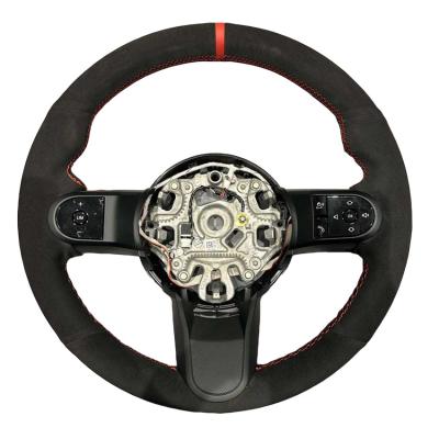 Cina Color filo nero cucitura a mano copertura del volante per Mini F56 LCI 2 Cooper vendita in vendita