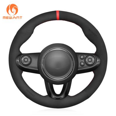 Cina MINI CLUBMAN 2014 2015 2016 2020 F56 cucitura a mano suede nero Volante copertura 20*15*7cm in vendita