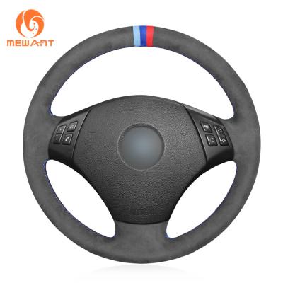 Cina Car Fitment BMW Serie 3 E90 E91 X1 E84 cucitura a mano Alcantera copertura del volante in vendita