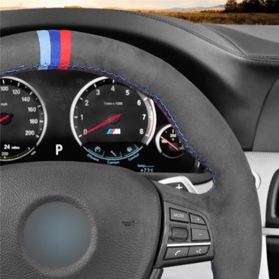 Cina Protezione del volante auto per BMW Serie 5 M F11 F07 6 Serie F12 F13 F06 7 Serie F01 F02 M5 F10 Copertura nera in vendita