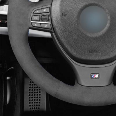 Cina Protezione del volante auto per BMW Serie 5 M F11 F07 6 Serie F12 F13 F06 7 Serie F01 F02 M5 F10 Copertura nera in vendita