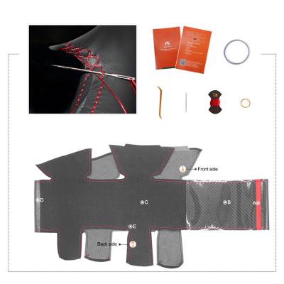 China Audi Q5 Q7 A3 8P Sportback A4 B8 B7 A6 C6 Avant 4-Spoke Carbon Steering Wheel Cover for sale
