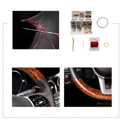 Cina Mercedes-Benz A B C E CLS GLE Classe EQC 202 2018 2019 2020 Copertura del volante in pelle nera in vendita