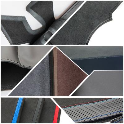 Cina Skoda Fabia 2005-2010 OCTAVIA Coperchio del volante in pelle artificiale nera su misura in vendita