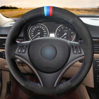China Hand Sewing Steering Wheel Cover for BMW E81 E82 E87 E88 2008-2012 Sew Thread Needle for sale