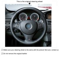 China Hand Sewing Steering Wheel Cover for BMW E81 E82 E87 E88 2008-2012 Sew Thread Needle for sale