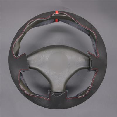 China Cobertura do volante de camiseta preta para Honda Civic 6 EK CTR EK3 EK4 Tipo R Sir EK9 à venda