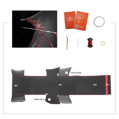 China Cobertura do volante de camiseta preta para Honda Civic 6 EK CTR EK3 EK4 Tipo R Sir EK9 à venda