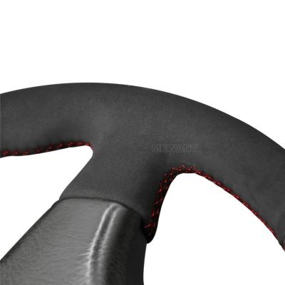 China Cobertura do volante de camiseta preta para Honda Civic 6 EK CTR EK3 EK4 Tipo R Sir EK9 à venda