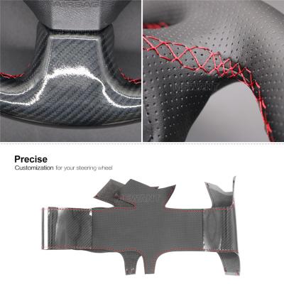 China HONDA 3-Spoke Wheel Carbon Artificial Leather Direção do volante para S2000 Civic Si Acura RSX 2000-2009 à venda