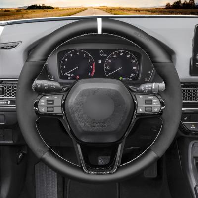China Maroon Fan Club Design Style Custom Steering Wheel Cover para Honda Civic 11a geração 2022 à venda