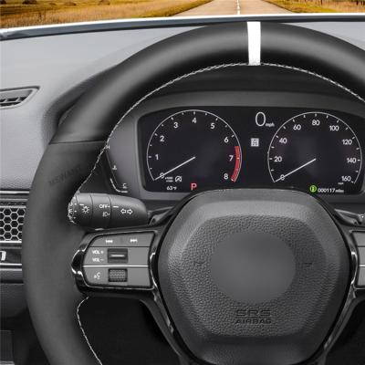 China Maroon Fan Club Design Style Custom Steering Wheel Cover para Honda Civic 11a geração 2022 à venda