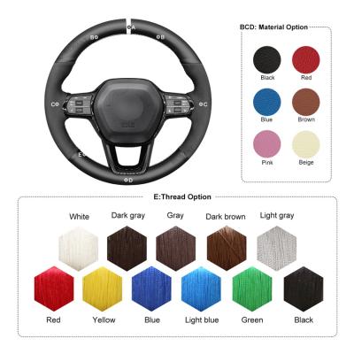 China Maroon Fan Club Design Style Custom Steering Wheel Cover para Honda Civic 11a geração 2022 à venda
