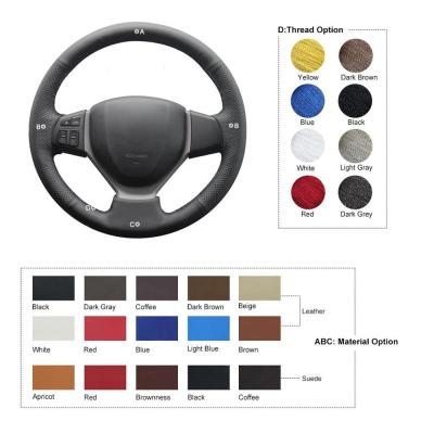 Cina Suzuki CELERIO S-CROSS SX4 2013 2014 Ruota a 3 punte Copertura del volante in pelle nera in vendita