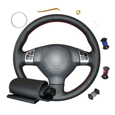 Китай Покрытие рулевого колеса из черной кожи для автомобиля SUZUKI Swift 2011 2012 2013 продается