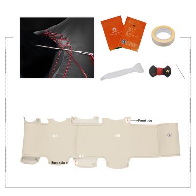 China Auto-accessoires Handsteek Echt leer stuurwiel deksel voor Volvo S80 XC70 V70 2006 2007 2008 2009 Te koop