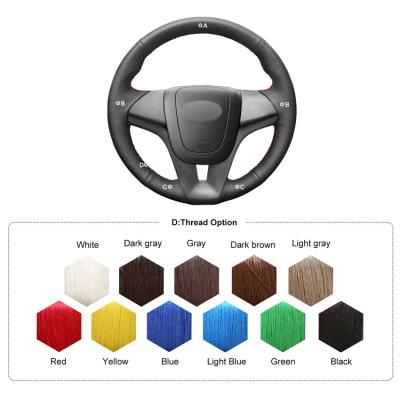 Cina Accessori per auto nero pelle artificiale nero copertura del volante fai da te per Chevrolet Orlando 2010 2011 2012 2013 2014 2015 in vendita
