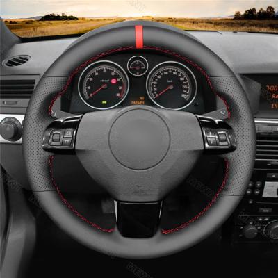 Cina Copertina del volante in cuoio in PU per Opel Vauxhall Corsa VXR Holden Astra H GSI Zafira B OPC Signum Vectra C in vendita