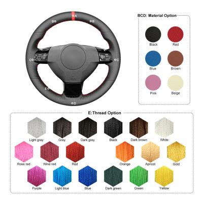 Cina Copertina del volante in cuoio in PU per Opel Vauxhall Corsa VXR Holden Astra H GSI Zafira B OPC Signum Vectra C in vendita