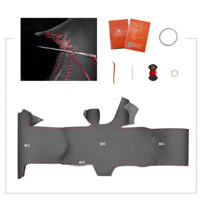 Cina Copertura del volante di design nero per Fiat Bravo Linea 2007 2008 2009 2010 2011 2012 2013 2014 2015 2016 in vendita