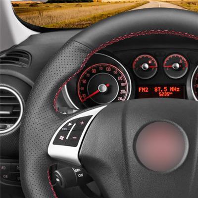 Cina Copertura del volante di design nero per Fiat Bravo Linea 2007 2008 2009 2010 2011 2012 2013 2014 2015 2016 in vendita