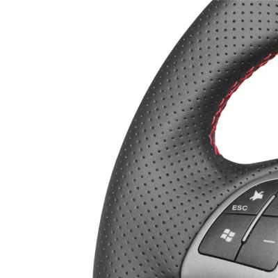 Cina Copertura del volante di design nero per Fiat Bravo Linea 2007 2008 2009 2010 2011 2012 2013 2014 2015 2016 in vendita