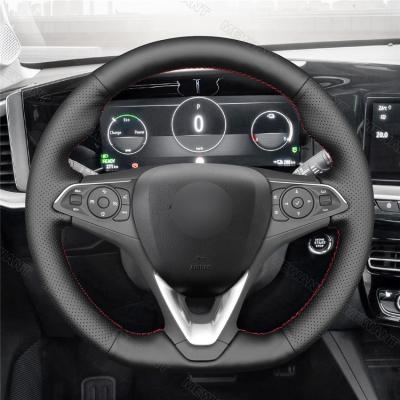 Cina Copertura del volante in pelle in microfibra cucitura cucitura a mano per Opel Vauxhall Astra K Corsa E F VXR OPC Combo Grandland Insignia in vendita