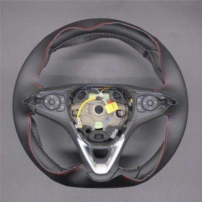 Cina Copertura del volante in pelle in microfibra cucitura cucitura a mano per Opel Vauxhall Astra K Corsa E F VXR OPC Combo Grandland Insignia in vendita