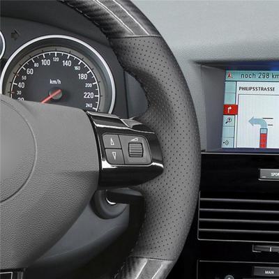 China Handnähte Steuerwelle aus Carbonfaser aus Leder für Opel Astra GSI Vauxhall Corsa Vectra C 2005 2006 zu verkaufen