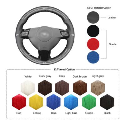 China Handnähte Steuerwelle aus Carbonfaser aus Leder für Opel Astra GSI Vauxhall Corsa Vectra C 2005 2006 zu verkaufen