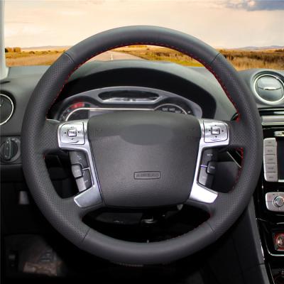 Cina Copertura del volante di cuoio artificiale per Ford Mondeo Ford Mk4 Ford S-Max 2007 2008 2009 2010 2011 2012 in vendita