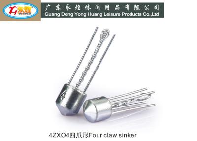 China 28G Four claw lead head fishing lures / sea fishing lead weights for sale