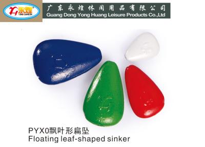 China 50G leaf sinker with center hole  fishing lead weight die casting fishing lead sinker for sale