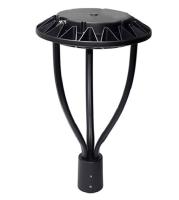 China Circular Configuration 100W Post Top LED Street Lights With Dark Bronze Shell for sale