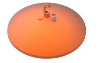 China Compact 120W High Bay LED Lights Orange Lampshade Type For Bread Processing Factory for sale
