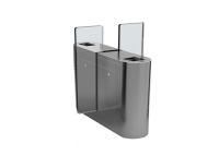 China Anti-Climbing Access Control Turnstiles with Acrylic Panel 1.6m Height, 30 Persons/Minute Flow Rate, DC 24V Motor for sale