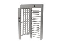 China 304 Stainless Steel Full Height Turnstile Gate with LED Indicators - 550mm Arm Length, 600mm Lane Width for sale