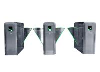 China Infrared Flap Turnstile Gate with 0.5s Speed and 30-40 Persons/Minute Capacity for Access Control for sale