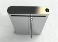 China Single Direction Drop Arm Turnstile - 304 Stainless Steel Security Gate with 25-30 Person/Minute Flow Rate for sale
