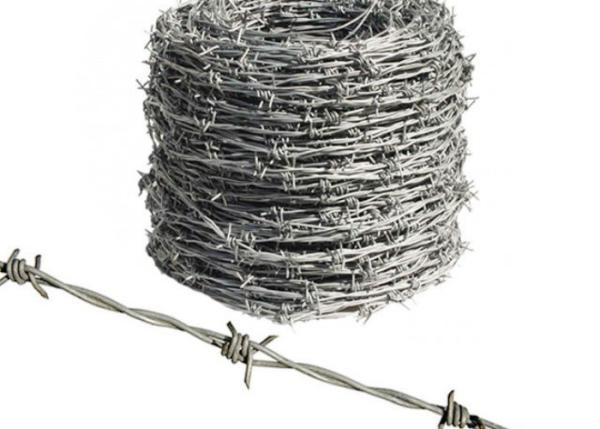 Quality Multi Color Corrosion Resistant Barbed Wire Mesh Custom Length 7.5cm-15cm Barb for sale