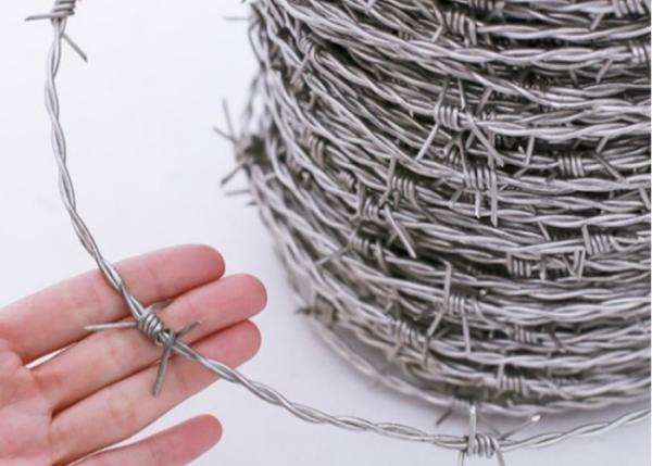 Quality Silver Barbed Wire Farm Fence For Fencing Protection for sale