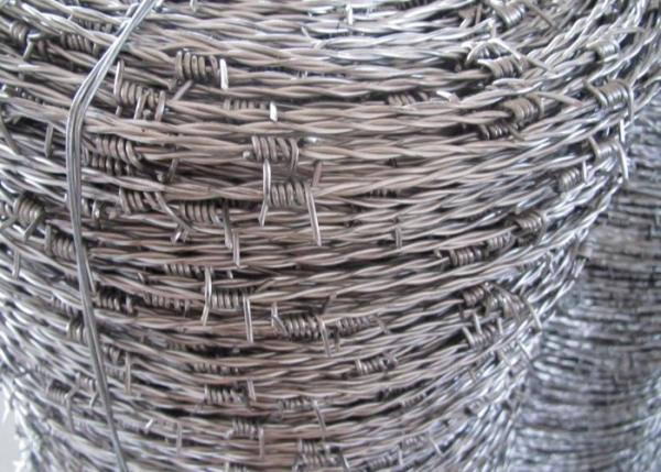 Quality 15 - 200g Zinc Coated Steel Barbed Wire Rolls for Enhanced Corrosion Protection for sale
