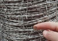 Quality Galvanized Barbed Wire Farm Fencing Single Twist And Three Twist Weaving 7.5cm for sale