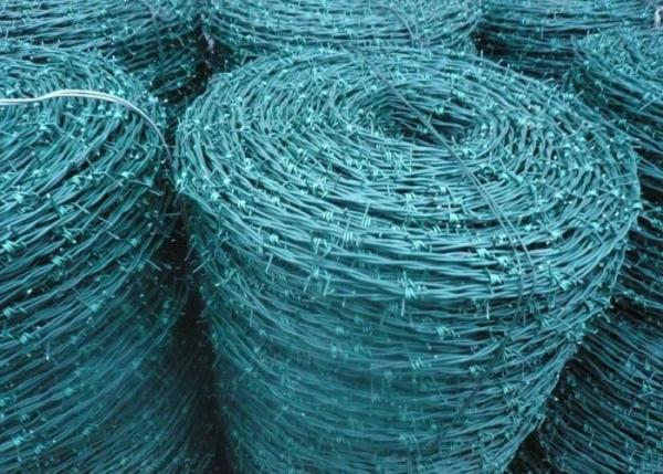 Quality Corrosion Protected Barbed Wire 1.6 - 3.2mm Wire Diameter for Fence Single Twist for sale